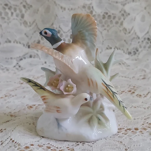 Vintage | Accents | Miniature Pheasant Figurine By Lenwile Ardalt Tiny ...